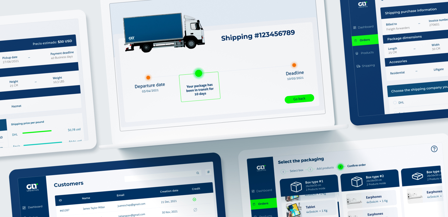 Custom software development case study for Logistics : GLT